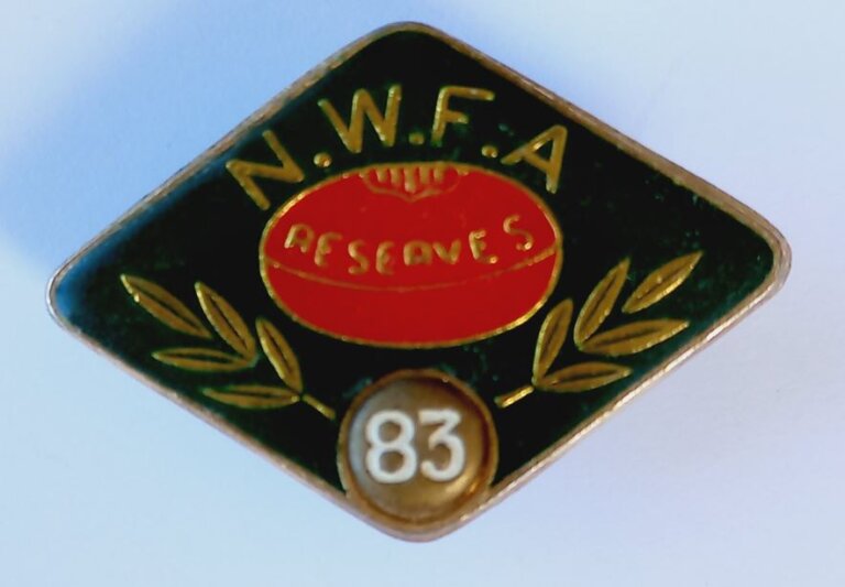 1983 NWFA Reserves Badge – Tasmanian Australian Rules History and ...
